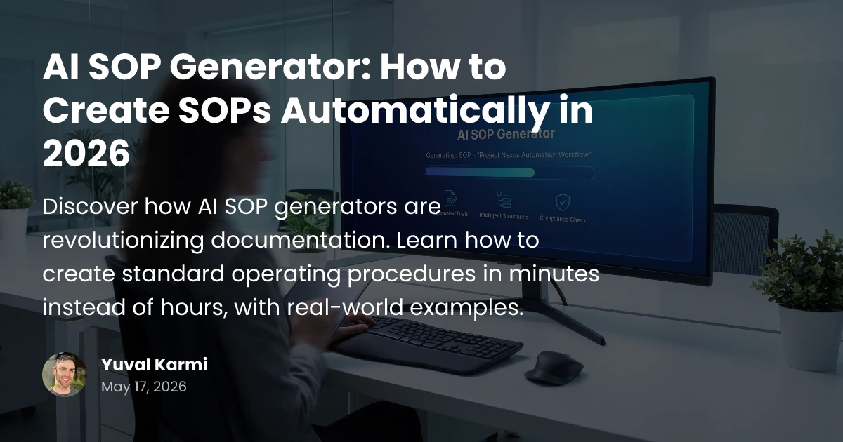 AI SOP Generator: Create SOPs Automatically in Minutes | 2026 Guide ...