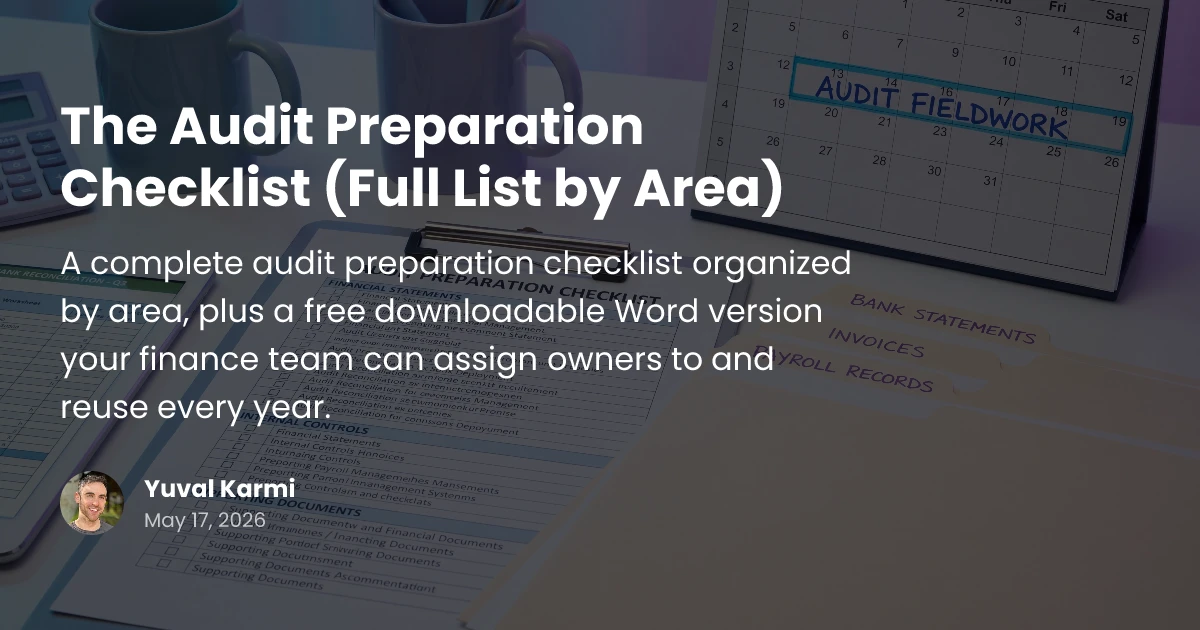 Audit Preparation Checklist: Full List by Area | Glitter AI