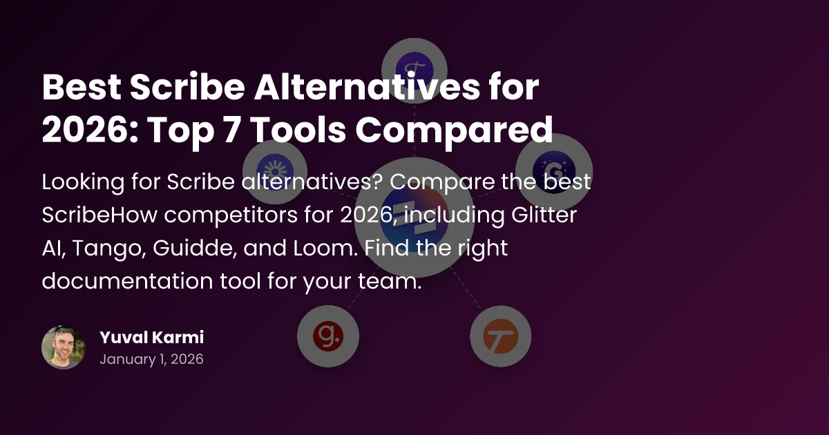 Best Scribe Alternatives for 2026 | Top 7 Tools Compared | Glitter AI