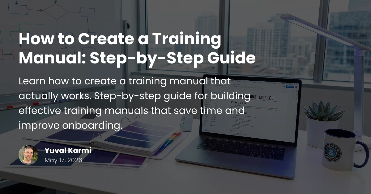 How to Create a Training Manual: Step-by-Step Guide | Glitter AI