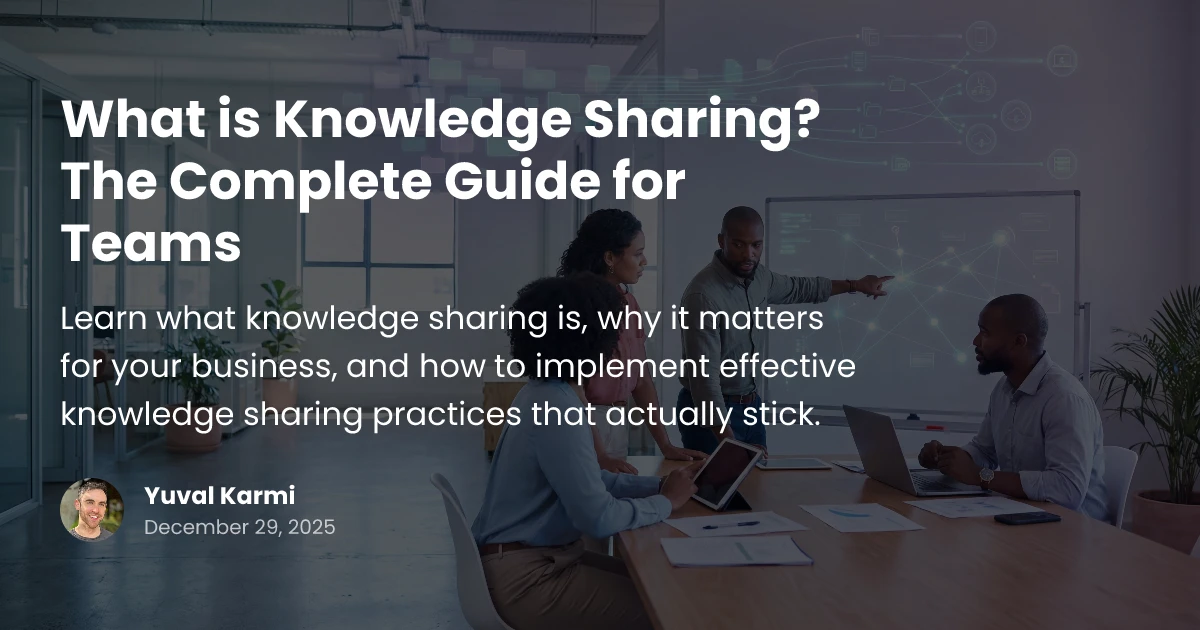 What is Knowledge Sharing? Complete Guide for Teams | Glitter AI