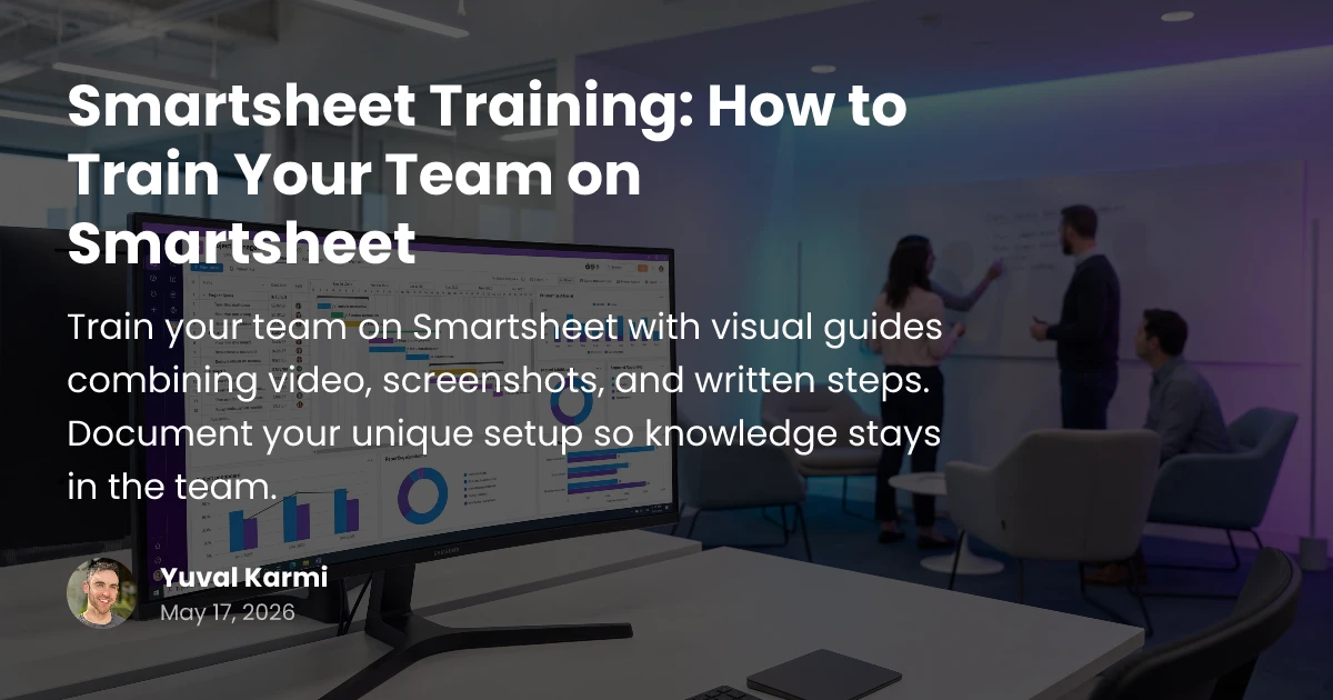 Smartsheet Training: How to Train Your Team Step by Step | Glitter AI