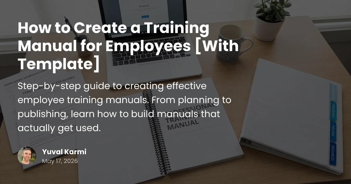 How to Create a Training Manual for Employees | Step by Step | Glitter AI