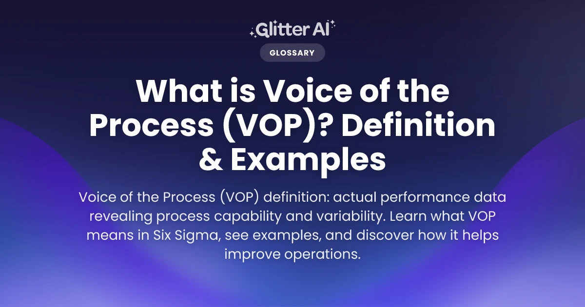 What is Voice of the Process (VOP)? Definition & Examples | Glitter AI ...