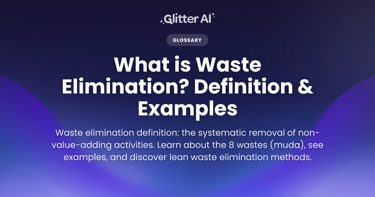 What is Waste Elimination? Definition & Examples | Glitter AI